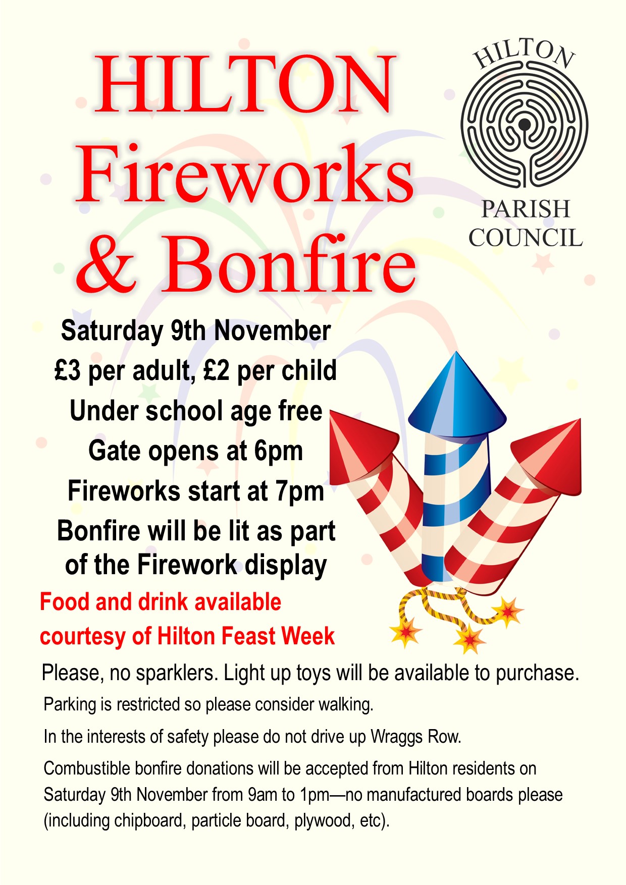 Hilton Fireworks and Bonfire Night – Hilton Parish Council